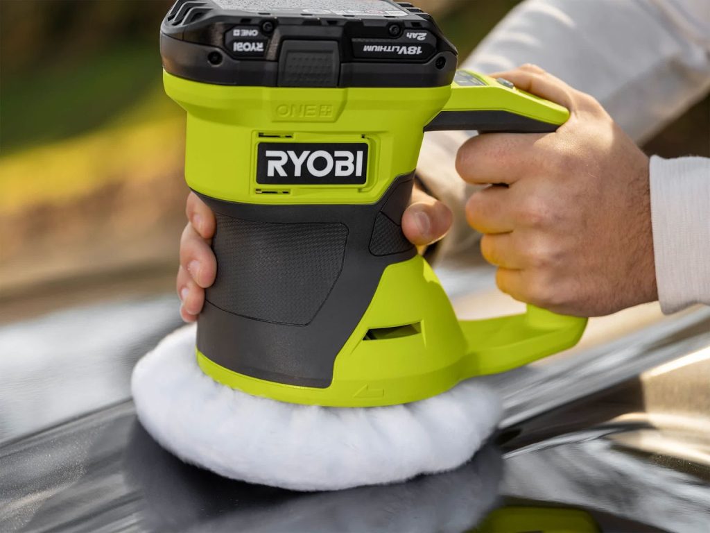รีวิวเครื่องขัดมือถือ Ryobi 18V One+ 6” Two Speed Orbital Buffer ...